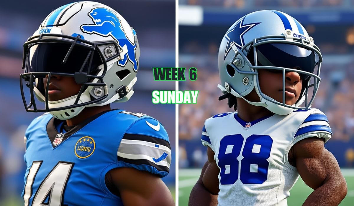 NFL Week 6 SUNDAY Games: Detroit vs Dallas & More!